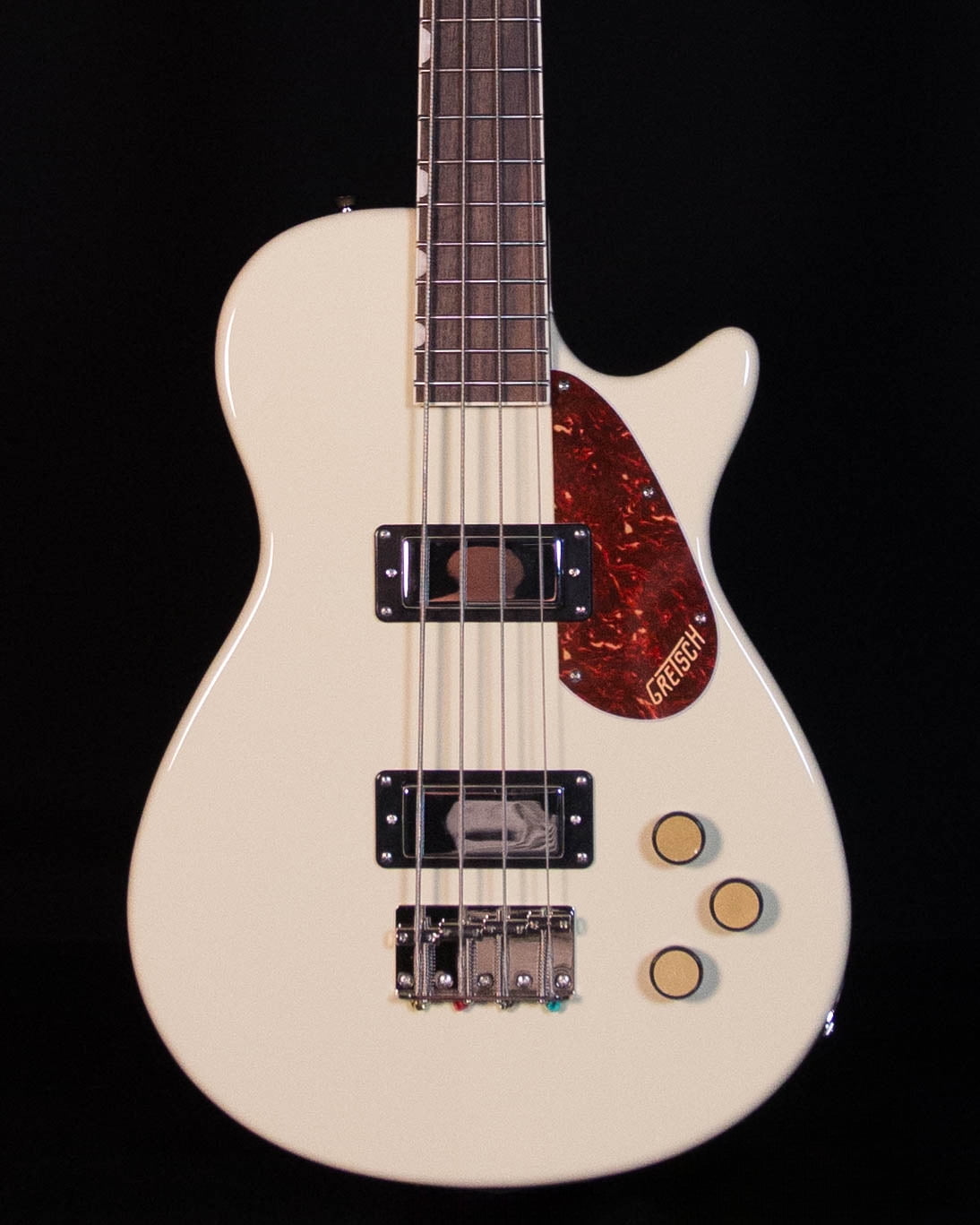 Gretsch Streamliner Jet Club Bass Single-Cut, Laurel FB, Vintage White ...