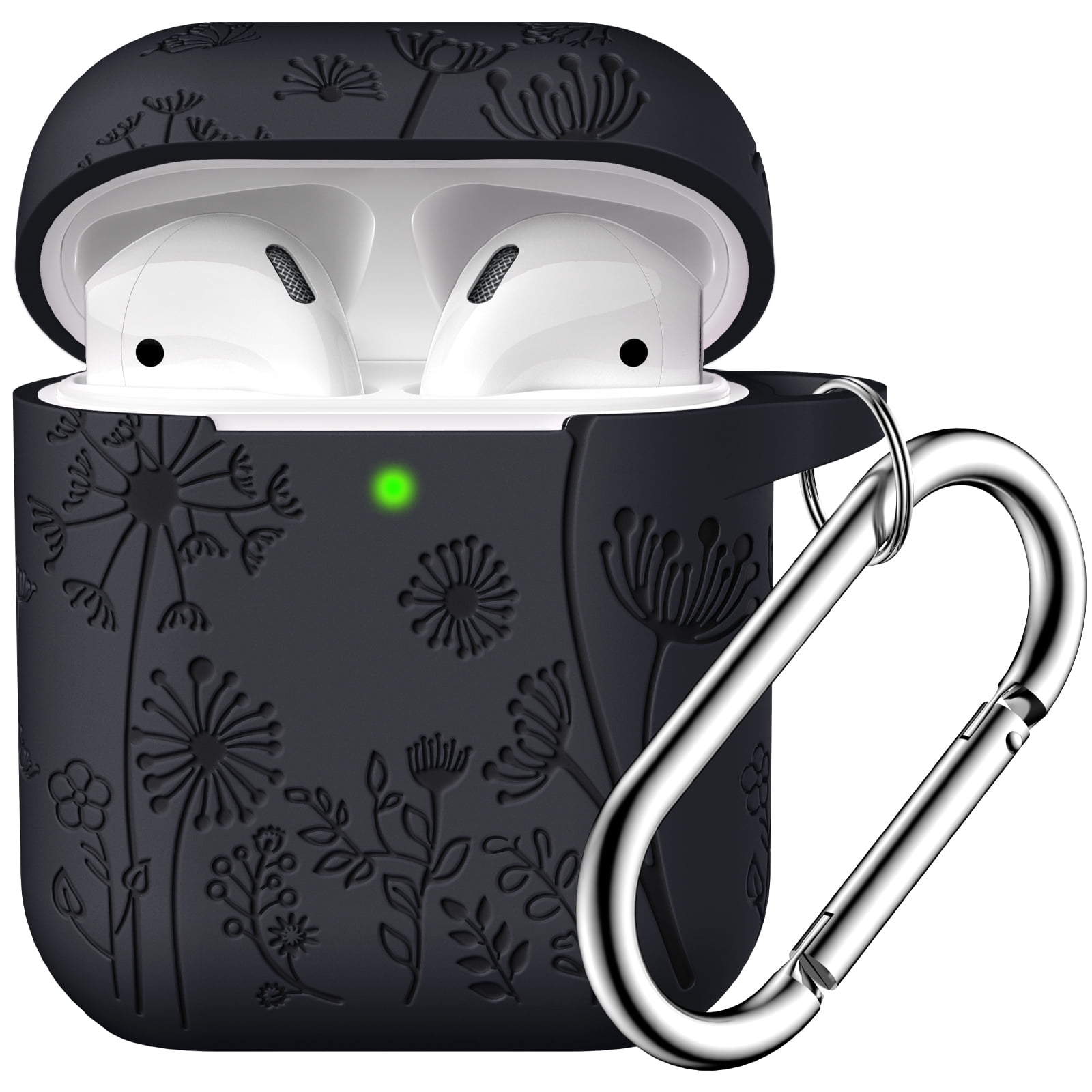 Gretung Flower Engraved Airpods Case Compatible With Airpods 2nd 1st