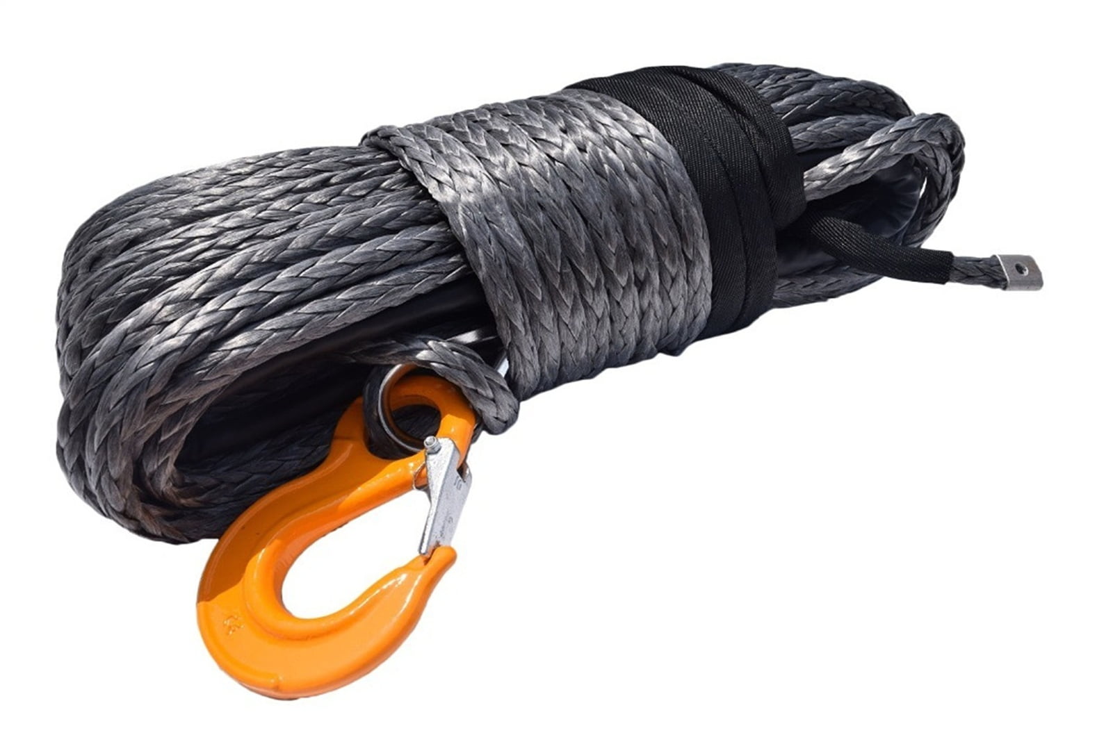 Grey 12mm*45m Synthetic Winch Rope,Plasma Winch Cable,Winch Rope ...