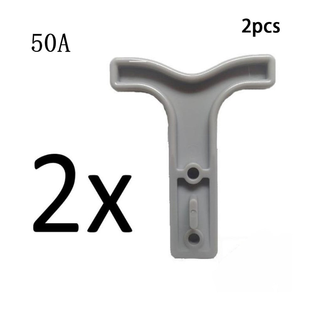 Grey-50A-2 Pcs 50 Amp Forklift Battery Connector T Bar Handle Battery Power Connector - Walmart.com