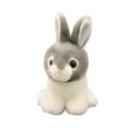 Grey 7.9 Inch Rabbit Plush Stuffed Animal Toy Soft Bunny Doll For Kids ...