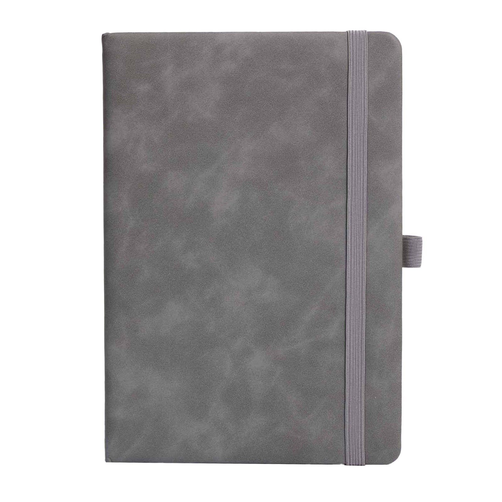 Grey A5 Strap Notebook 200 Pages Thick Paper Notepad For School Office ...