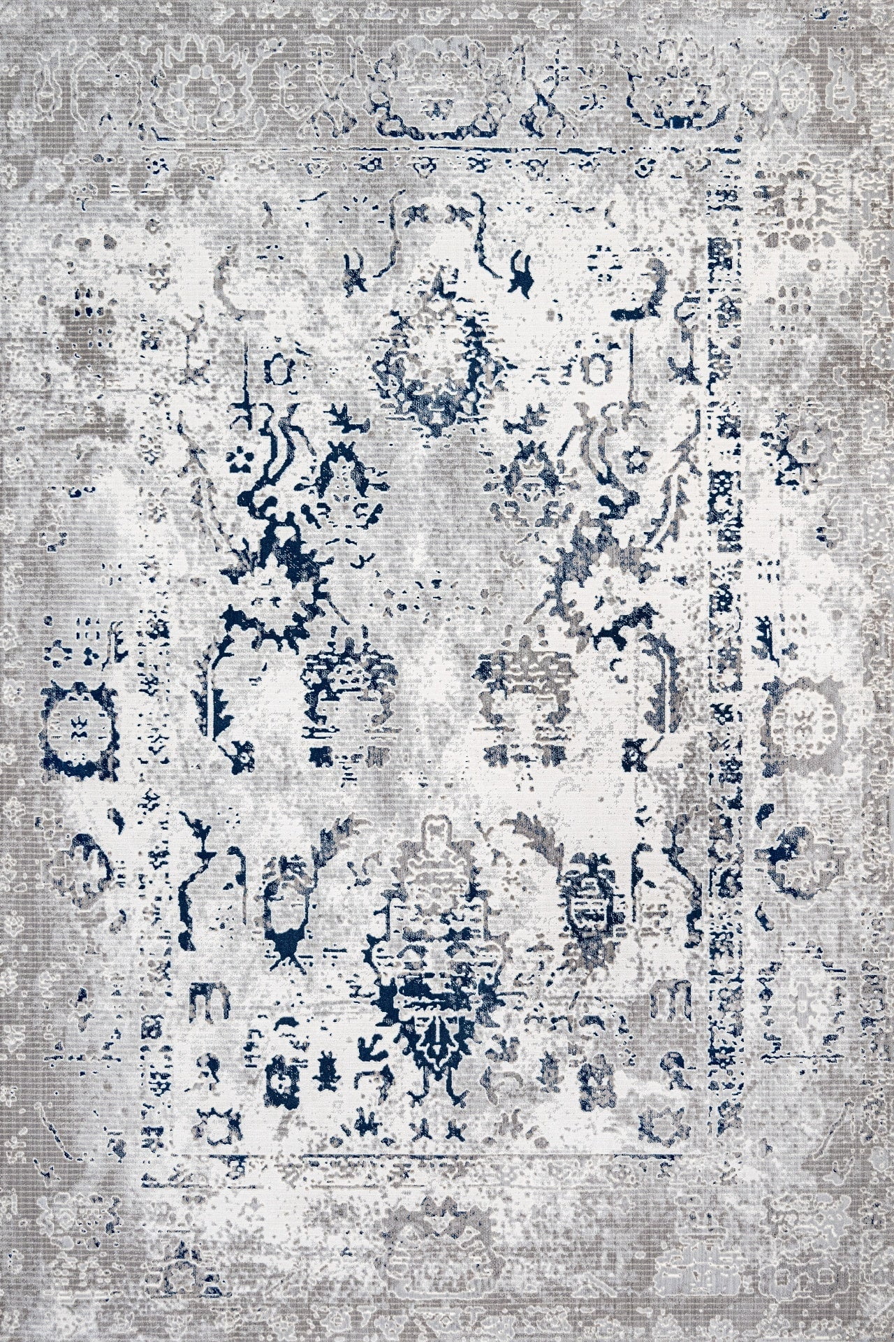 Grey Abstract Area Rugs for Living Room Washable Rugs Boho Moroccan ...