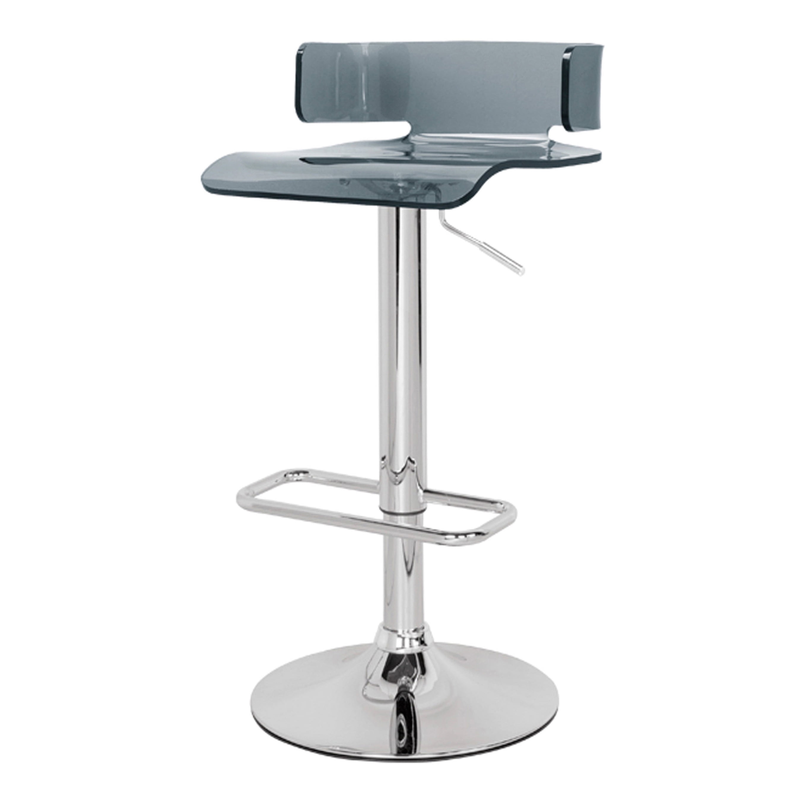 Grey Adjustable Swivel Stool - 360° Rotation, Height Adjustable, Modern ...