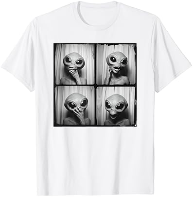Grey Alien Head Real Martian Photograph Retro Resident Alien T-Shirt ...