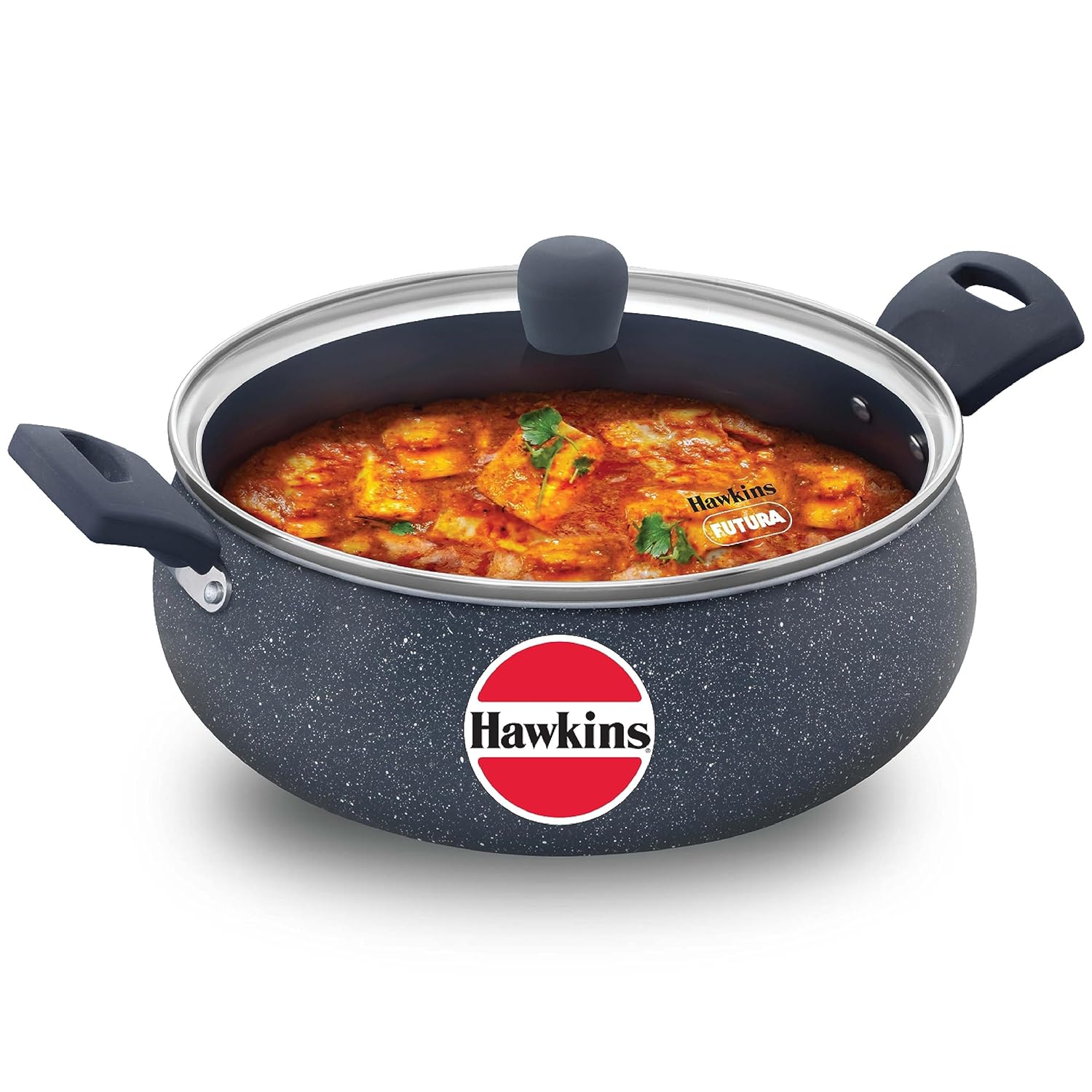 Grey Aluminium Ceramic Nonstick Handi, 5 Liters | Induction Biryani Pot ...