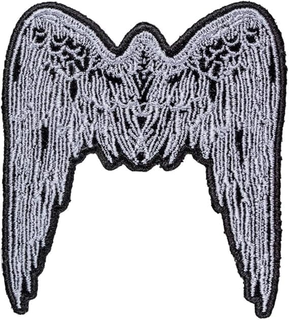 Grey Angel Wings Patch, Small Size - Walmart.com