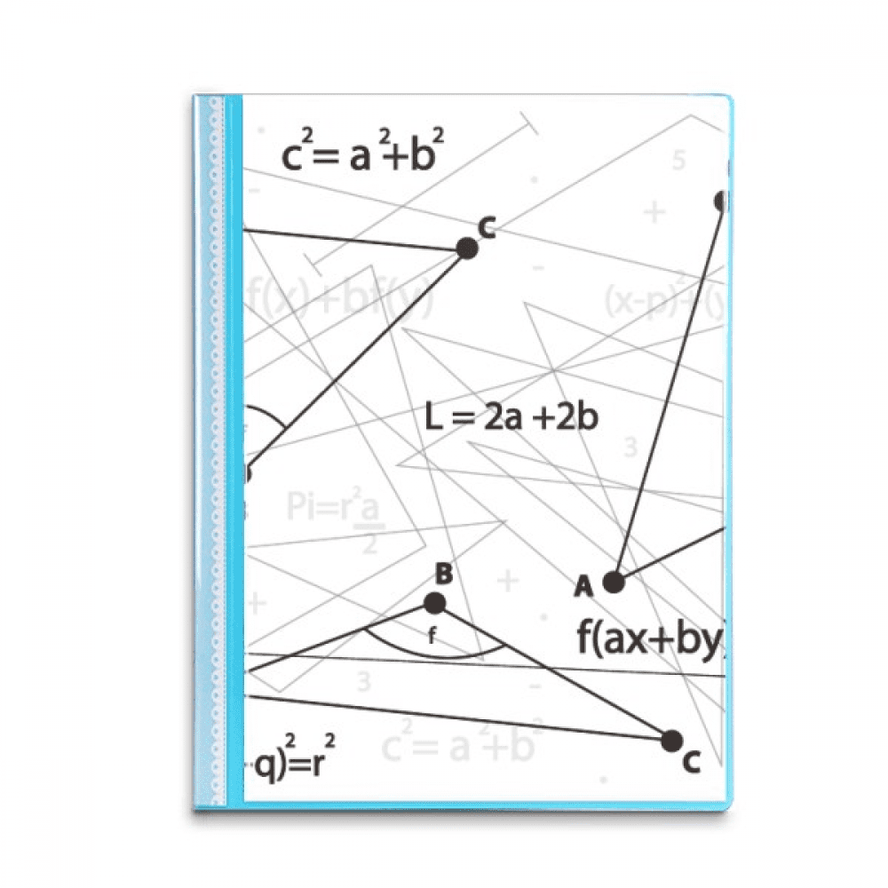 Grey Angle Mathematical Formula Calculus Book Sheet Protectors ...