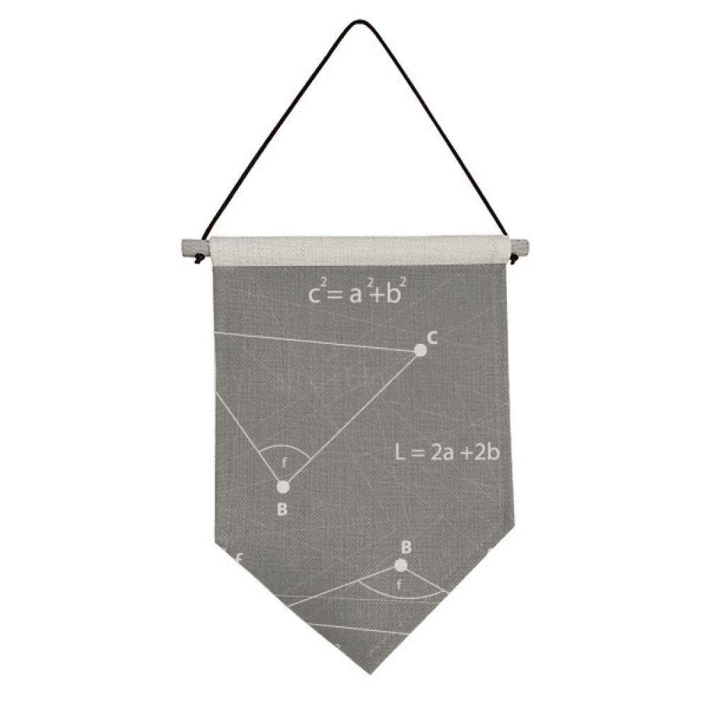 Grey Angle Mathematical Formula Calculus Canvas Flag Hanging Wall Art ...