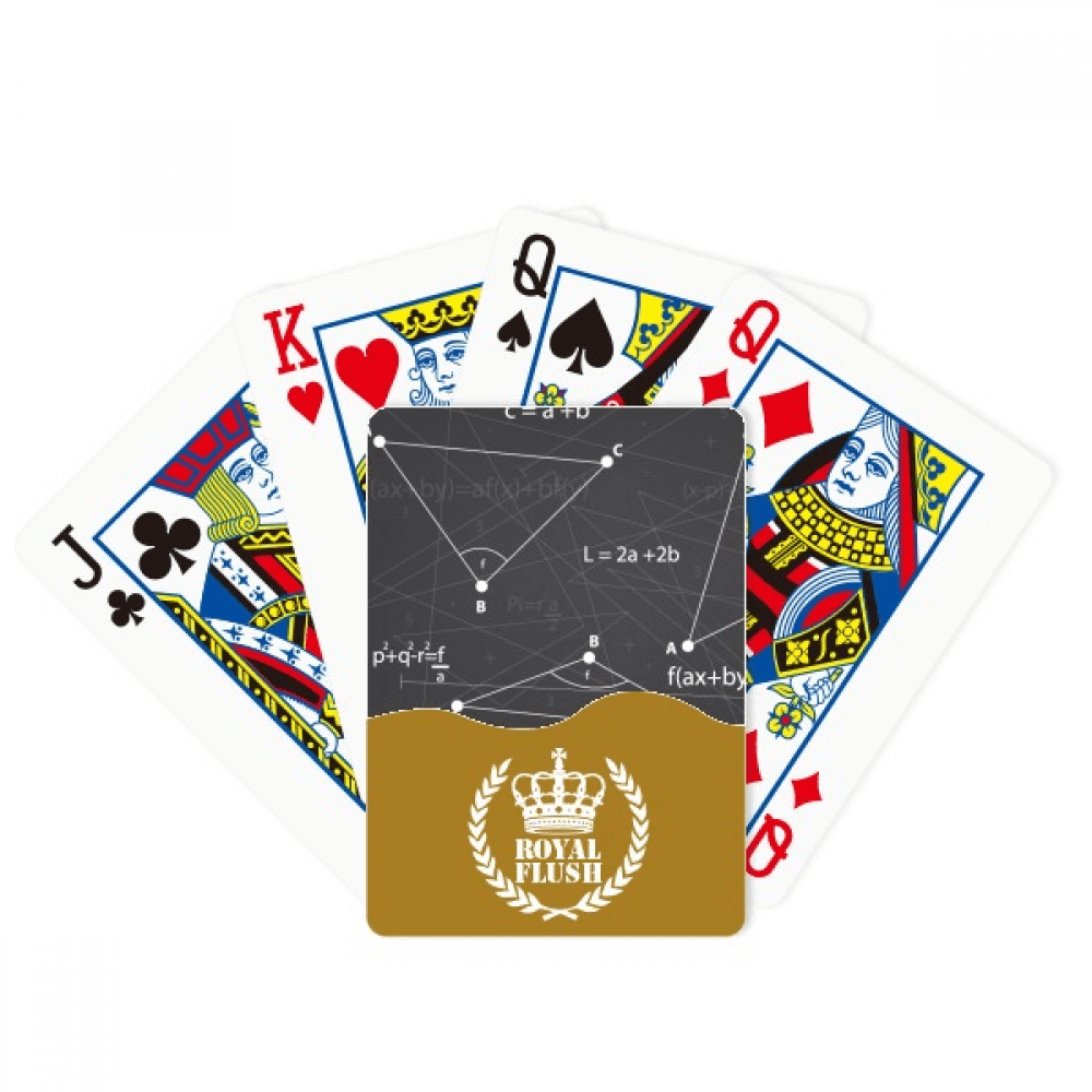 Grey Angle Mathematical Formula Calculus Royal Flush Poker Playing Card ...