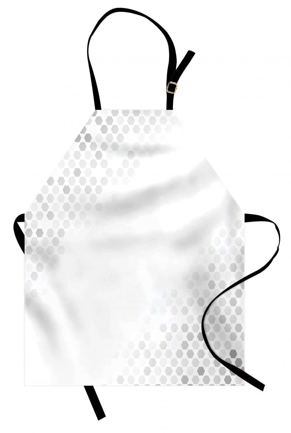 Grey Apron Abstract Beam Shape with Geometric Six Cornered Mosaic Style ...