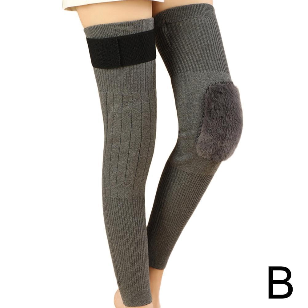 Grey B Xxl Knee And Leg Guards Velvet At The Knees Elastic Band And ...