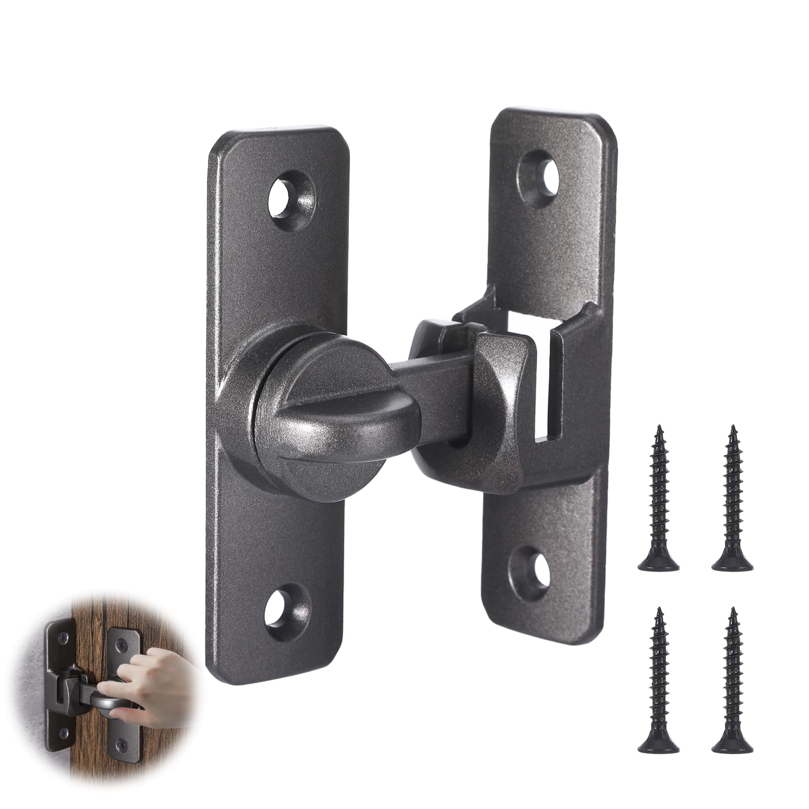 Grey Barn Latch,90/180 Degree Barn Lock,Pocket Lock,Barn Locks and ...