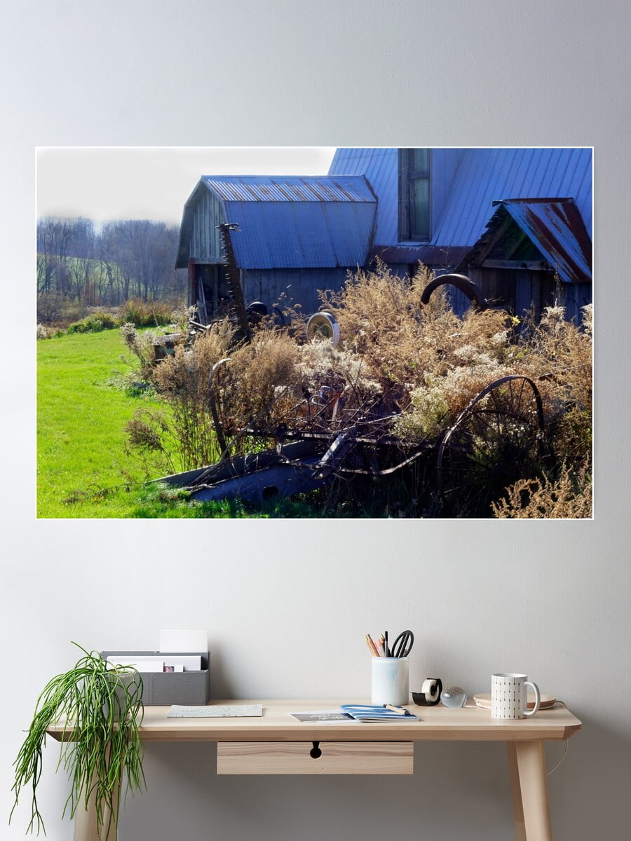 Grey Barn Lonely Tools Poster Wall Art Modern Wall Decor For Living ...