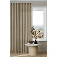 Grey Beige Pinch Pleated Linen Curtains 92 Inches Long 2 Panels for ...