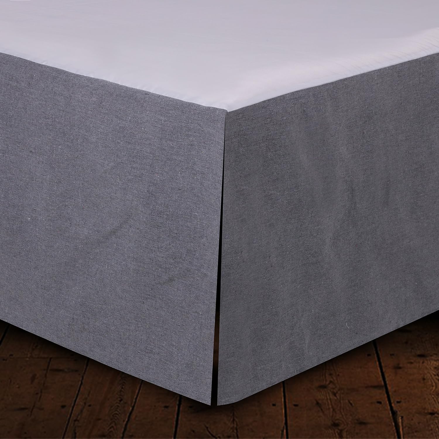 Grey Box Full Dust Ruffle, 16-inch Drop with Box Pleat - Walmart.com