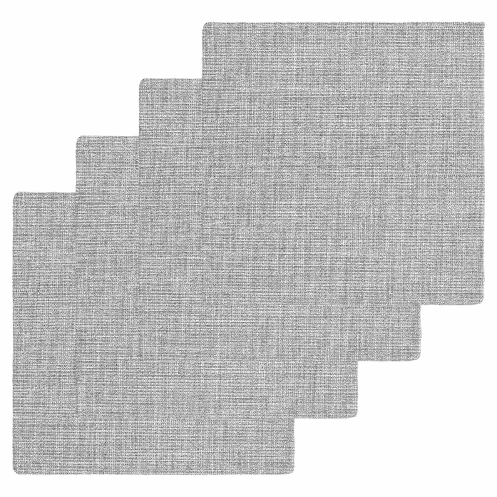 Grey Burlap Texture Kitchen Dish Towels for Drying Dishes Set of 4 ...