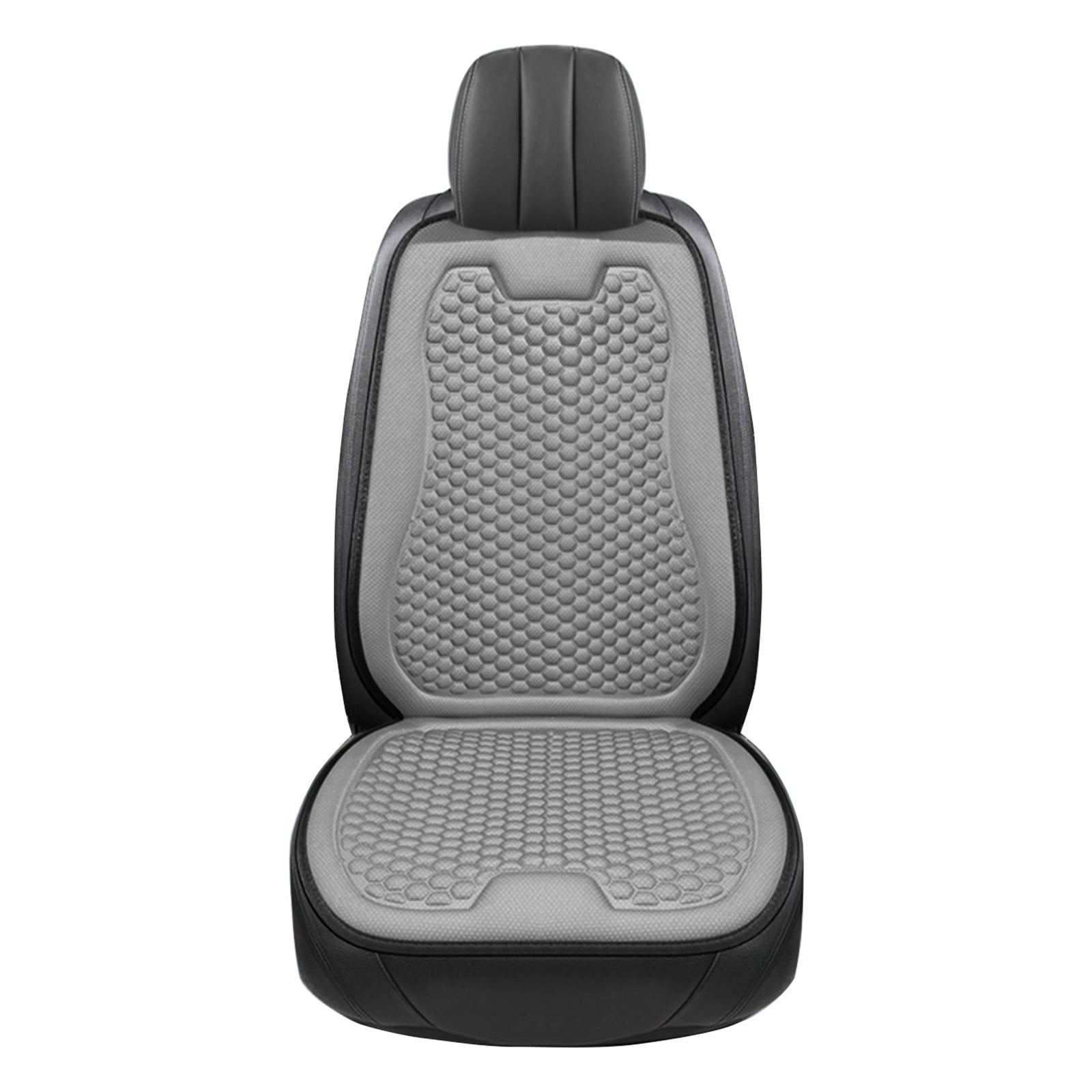 Grey Car Seat Cushion And Backrest Set All Seasons Universal Auto Seat ...