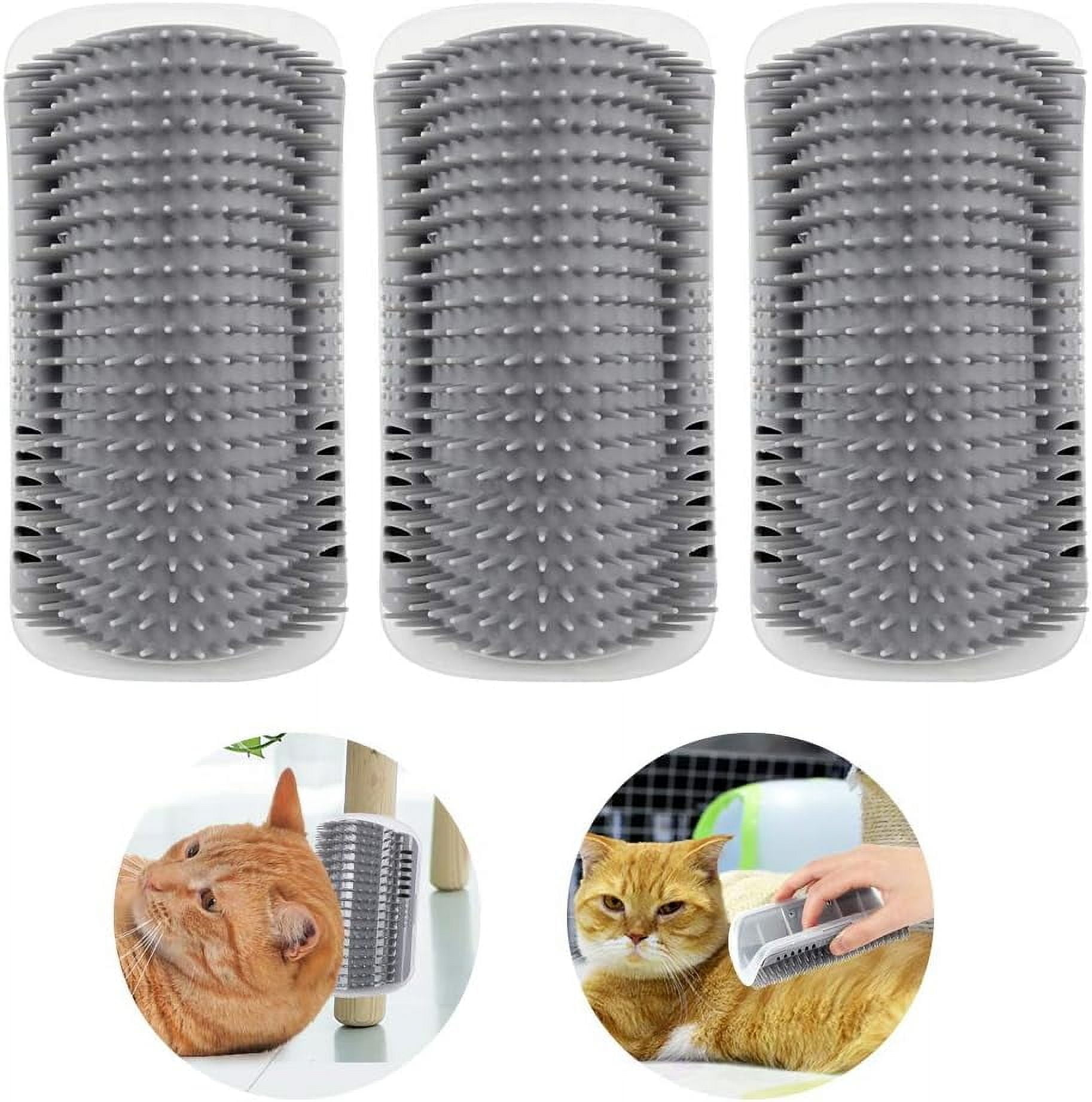 Grey Cat Self Groomer, Softer Cat Self Groomer Massage Combs for Long ...