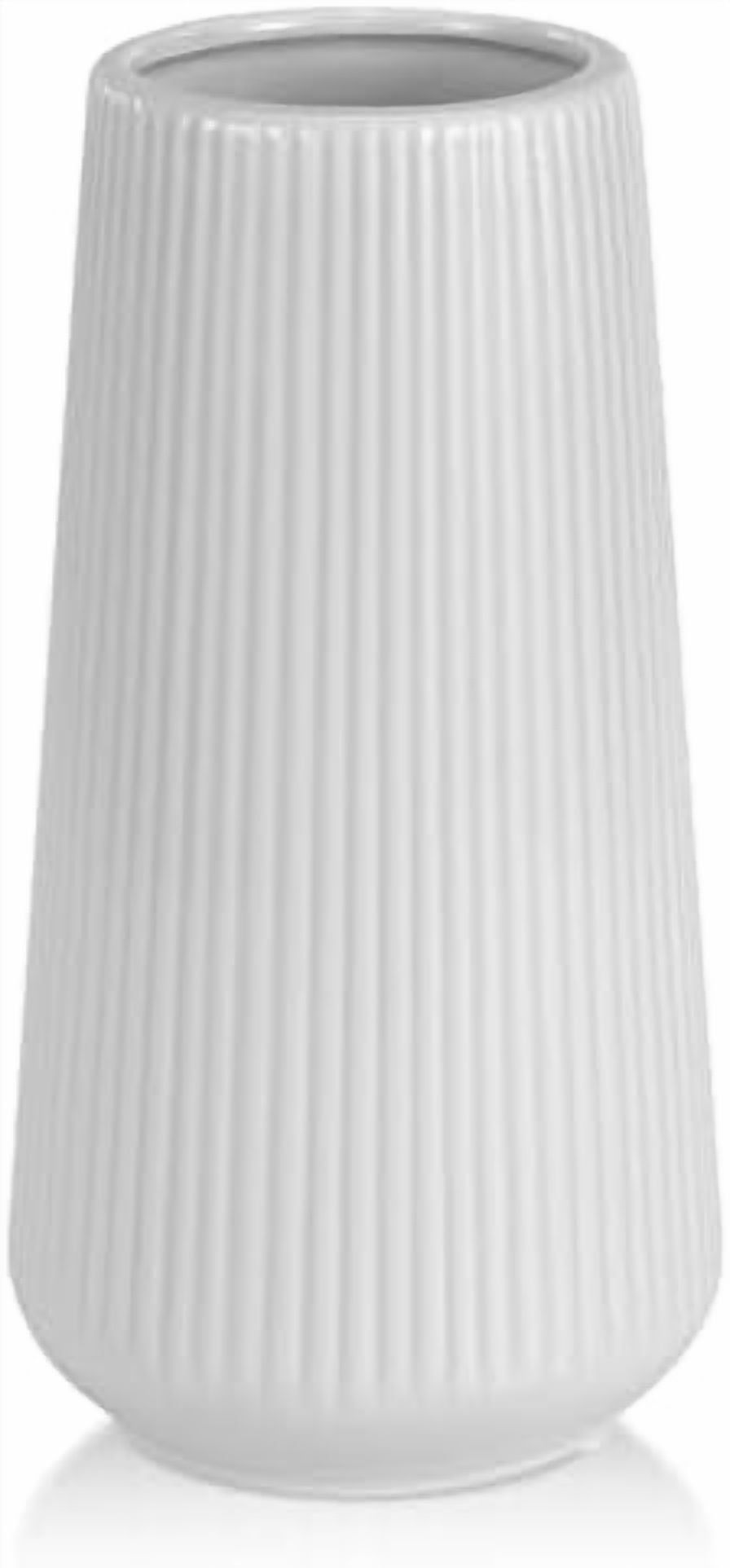 Grey Ceramic Vase, Small Cute Flower Vase for Pampas Grass, Home ...