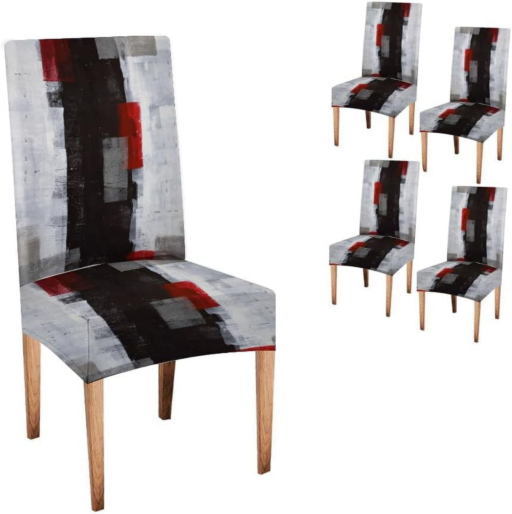 Grey Chair Covers Chair Seat Covers Set of 4 Chair Seat Covers ...