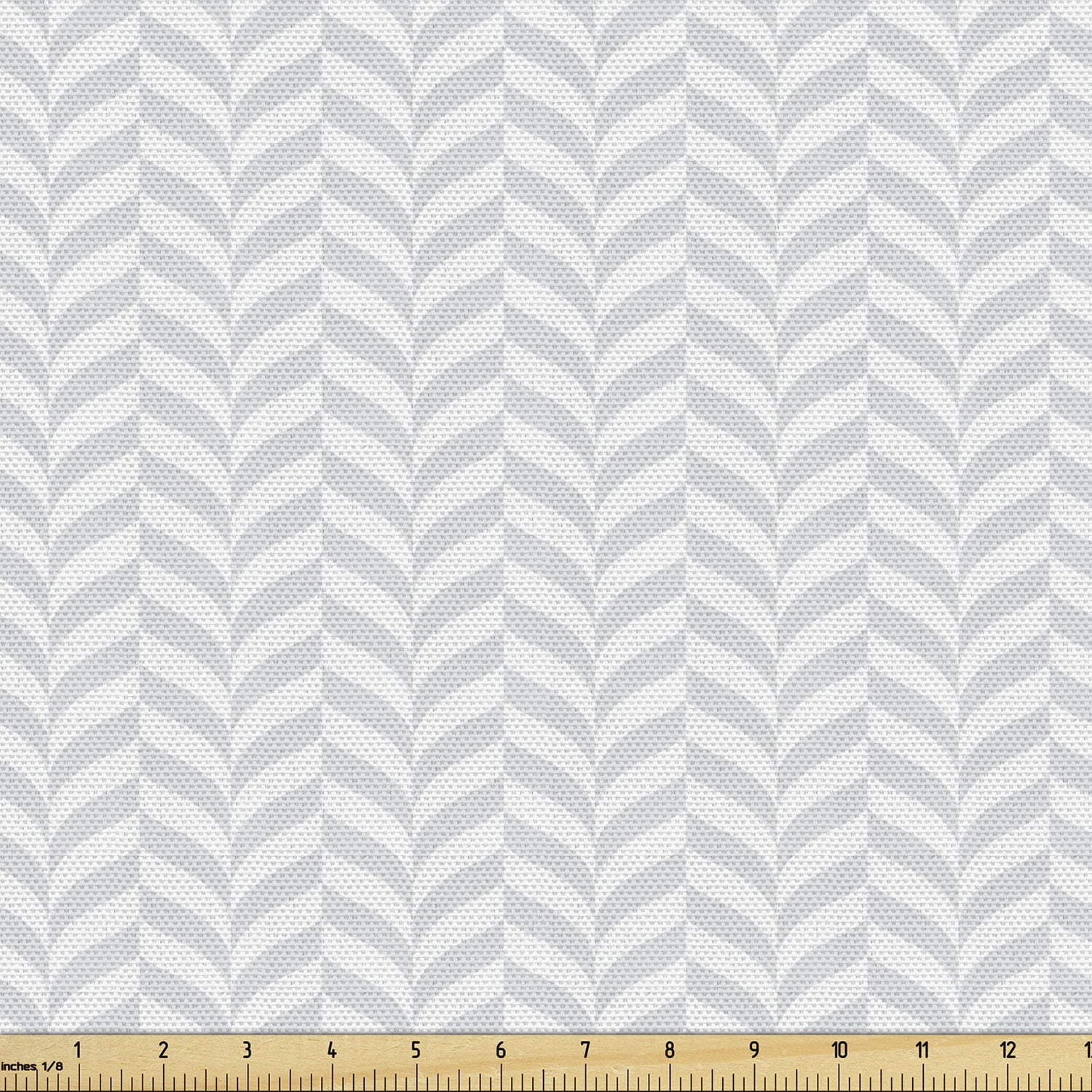 Ambesonne Grey Chevron Fabric by the Yard Upholstery, Contemporary ...