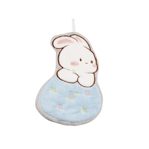 Grey Childrens Hand Towels Household Hanging Hand Towel With Cartoon ...