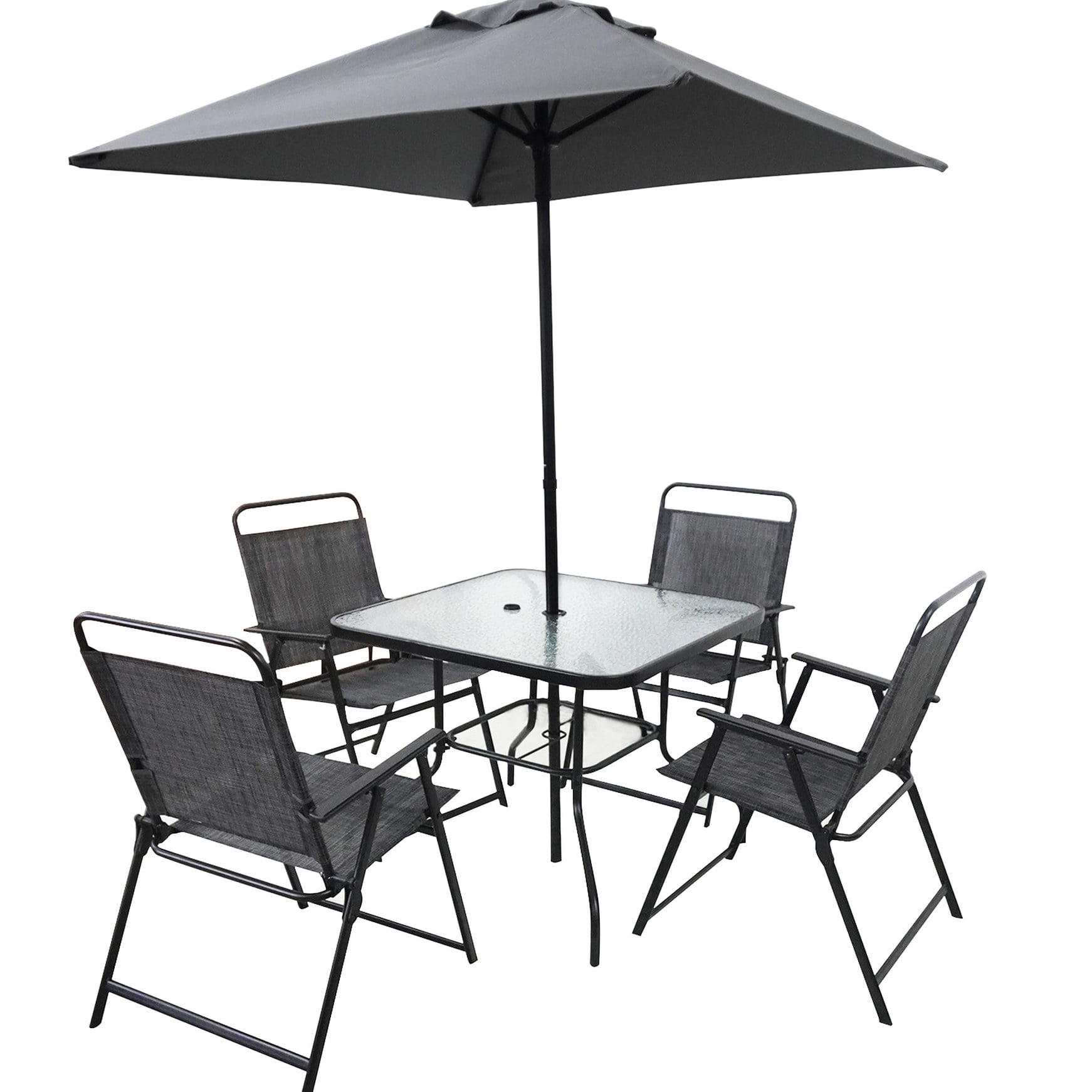 Grey Color Scheme - Long-Lasting Steel - Outdoor Dining Area - Foldable ...