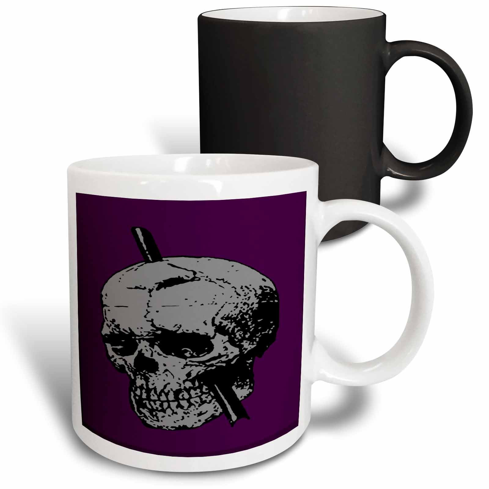 3drose, Grey Colored Skull of Phineas Gage with Tamping Iron, 11oz ...