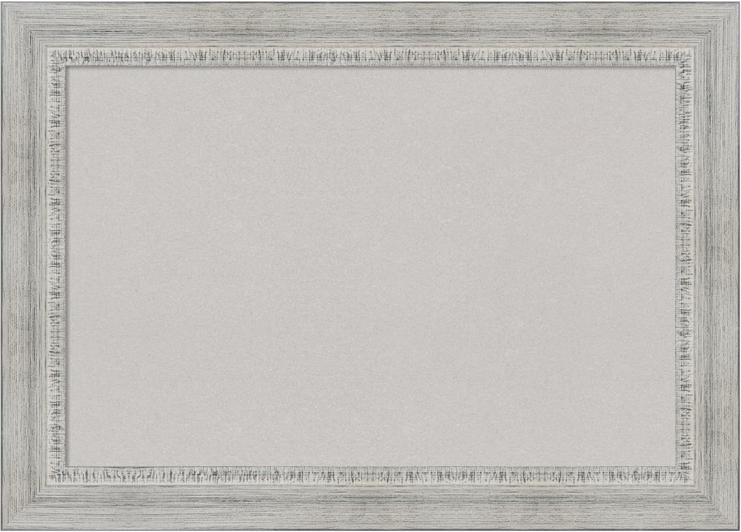 Grey Cork Board for Wall, 20x28 Vision Board th White Wood Frame ...