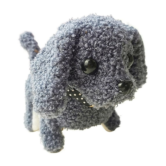 Grey Cute Puppy Electronic Interactive Walking Dog Toy With Sound And ...