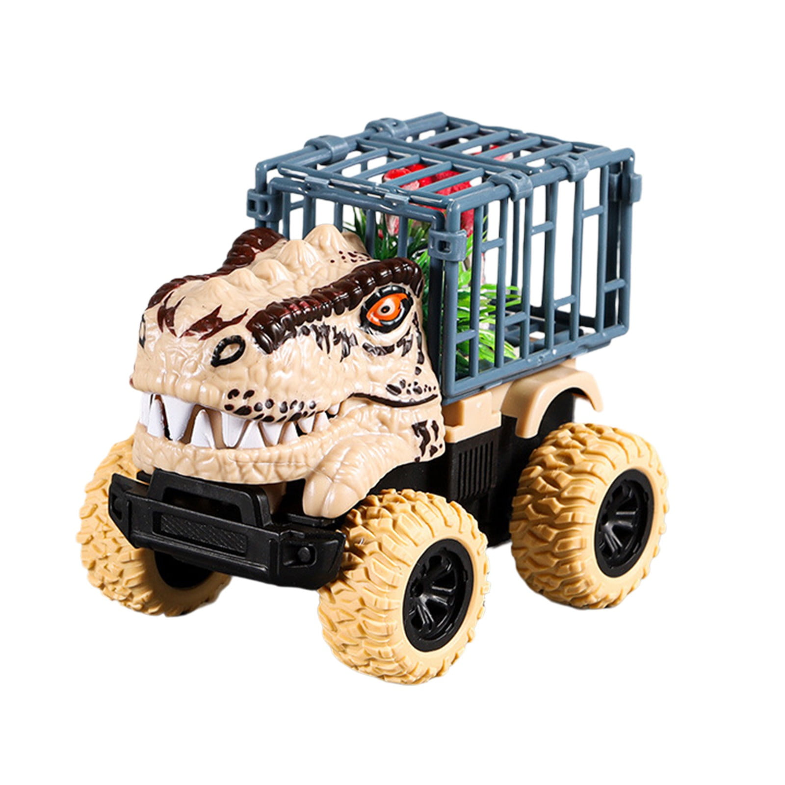 Grey Dinosaur Engineering Vehicle Toy Inertia Powered Hauler Truck For ...