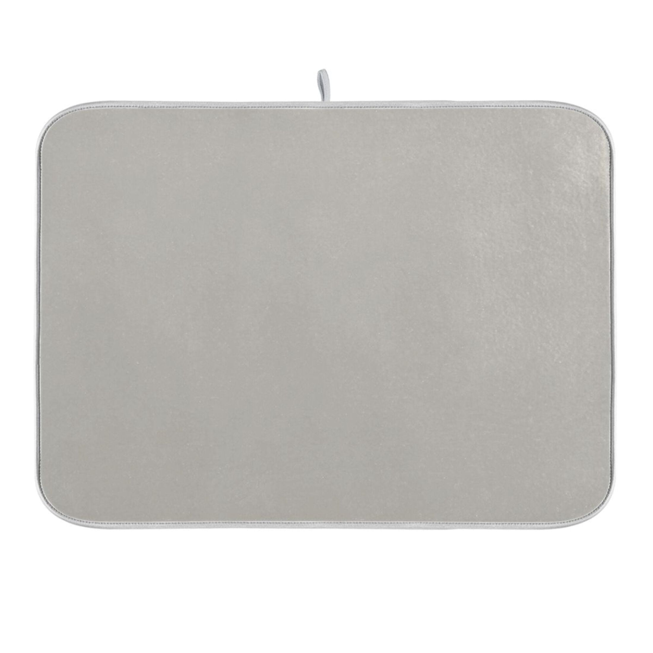 Grey Dish Drying Mat 16x18 Absorbent Microfiber Draining Rack Pad for ...