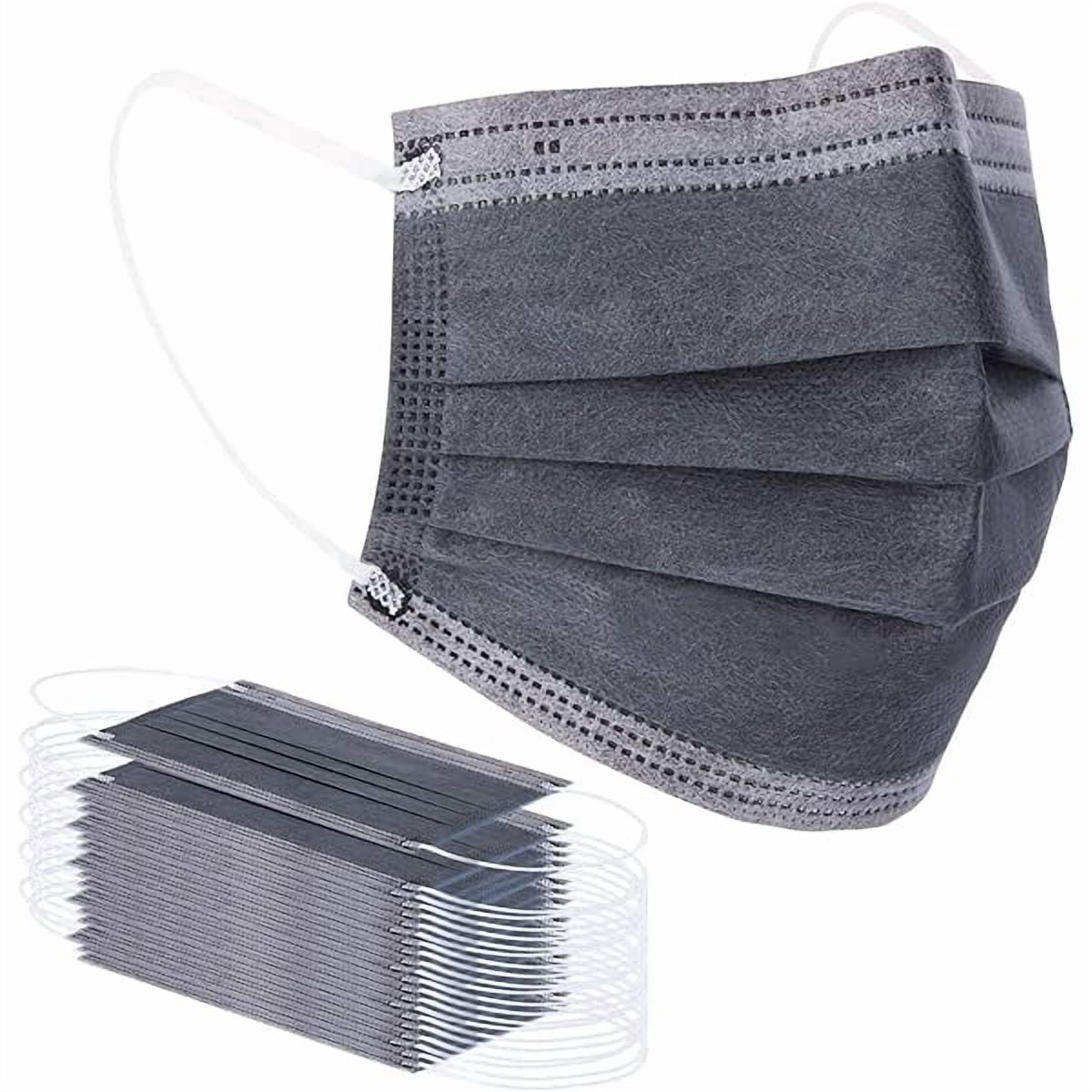 Grey Disposable Face Mask 100 Pcs Grey Face Masks 3 Ply Protection ...