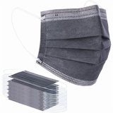 Grey Disposable Face Mask 100 Pcs Grey Face Masks 3 Ply Protection ...