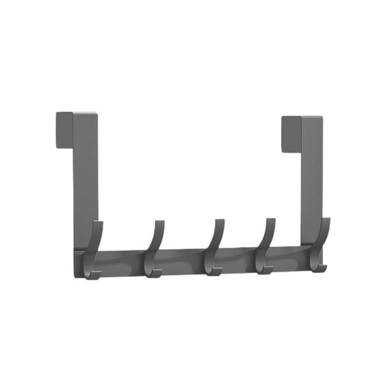 Grey Over The Door Hooks With 10 Coat Hooks, Stainless Steel ...