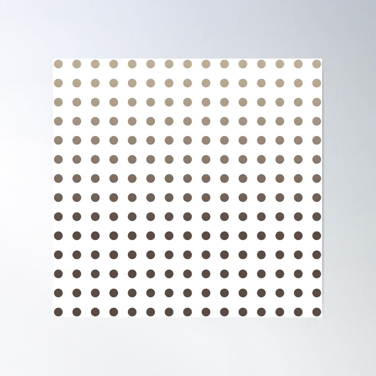 Grey Dot White Background Poster Wall Art, Modern Wall Decor For Living ...