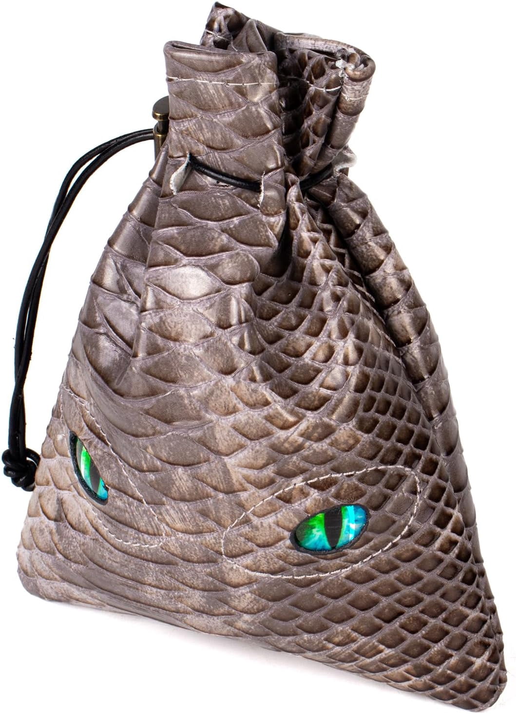 Grey Dragon Leather DND Dice Pouch Storage Bag, DND Dice Bag, Large Bag ...