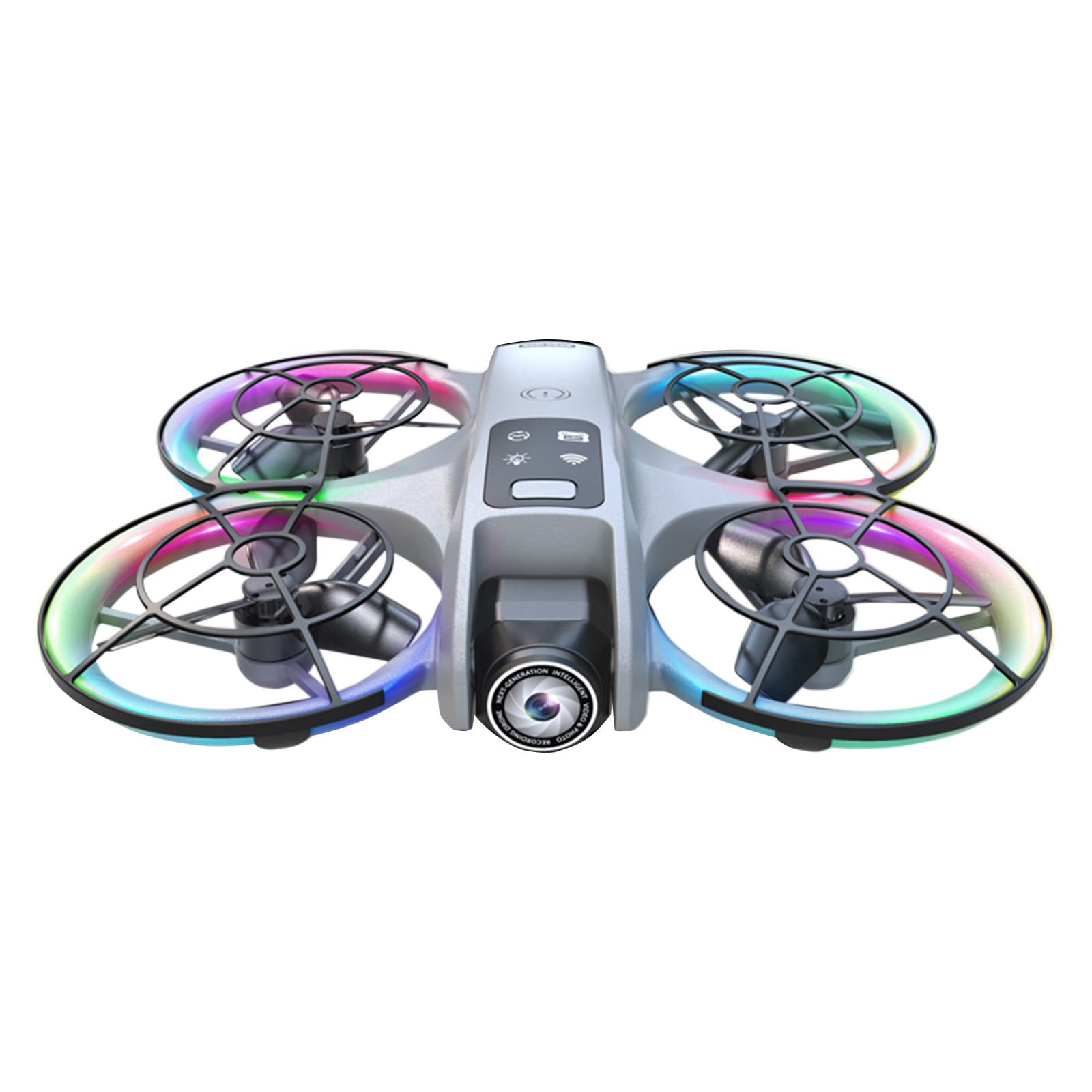 Grey Drone With 45 Inch Screen Remote Control Brushless Motor Cool Led ...