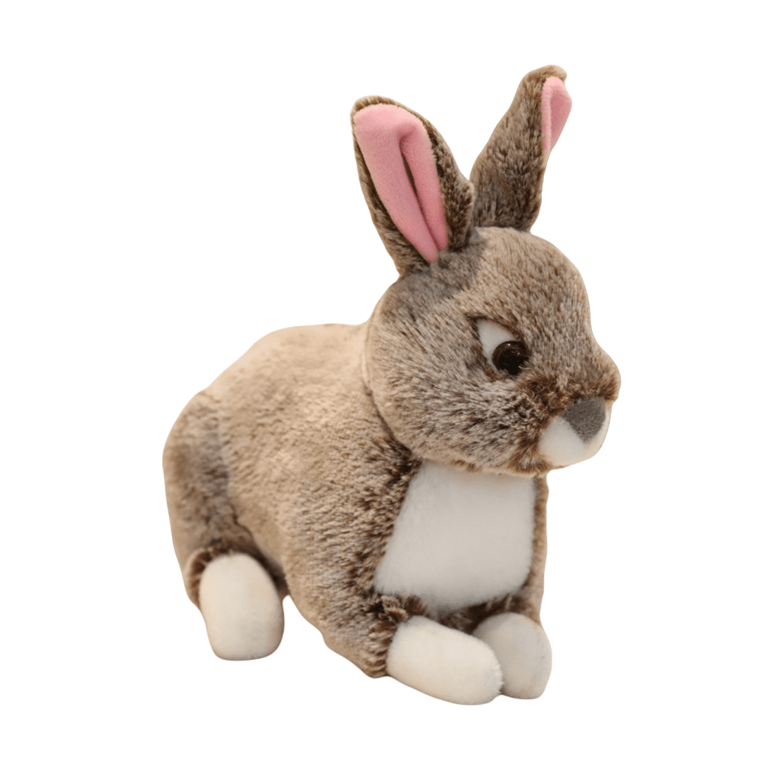 Grey Dutch Rabbit Stuffed Animal Fluffy Rabbit Animal | Soft Toy Gift ...