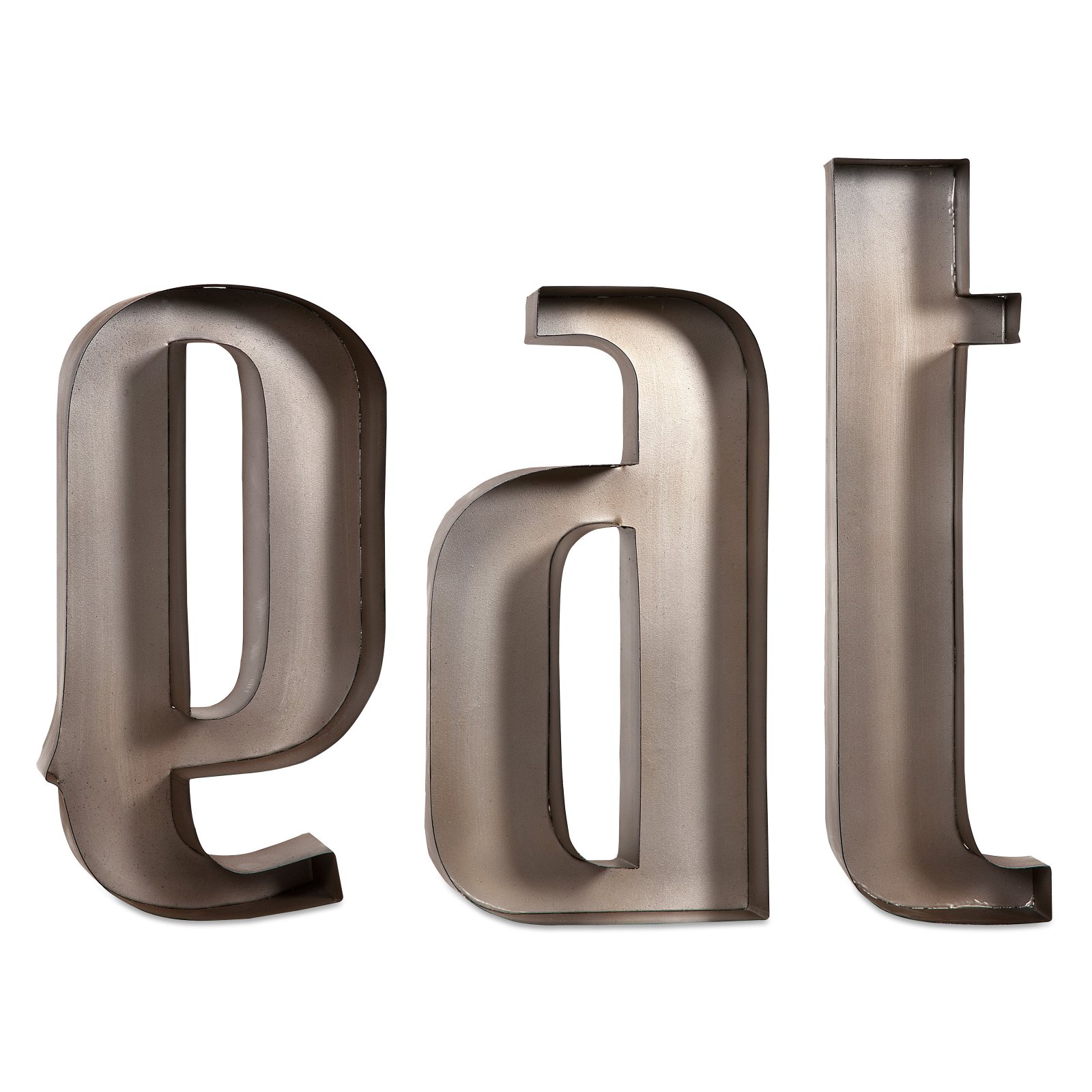 Grey Eat Metal Wall Letters - Walmart.com