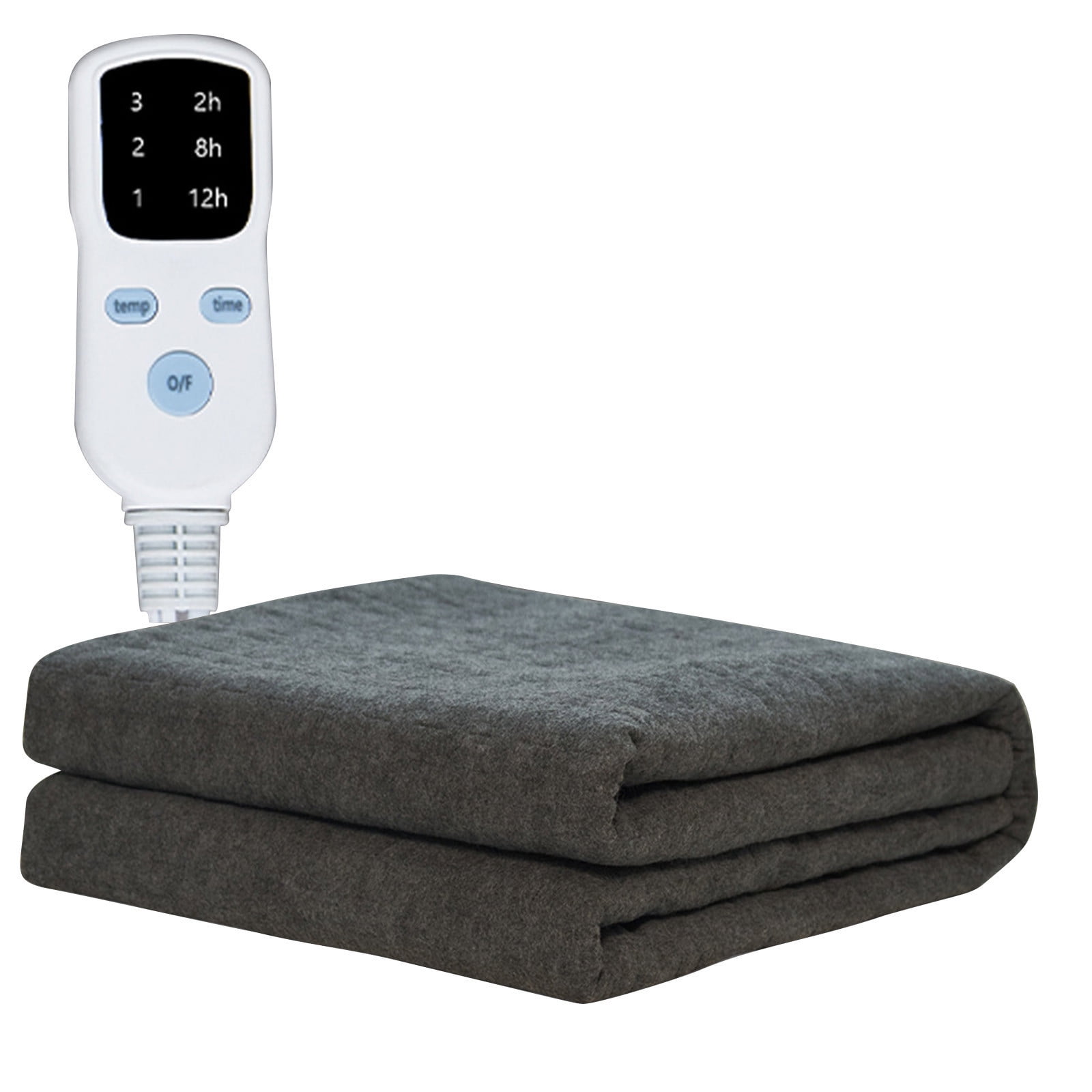 Grey Electric Heating Blanket For Mattress Warming Pad Constant ...