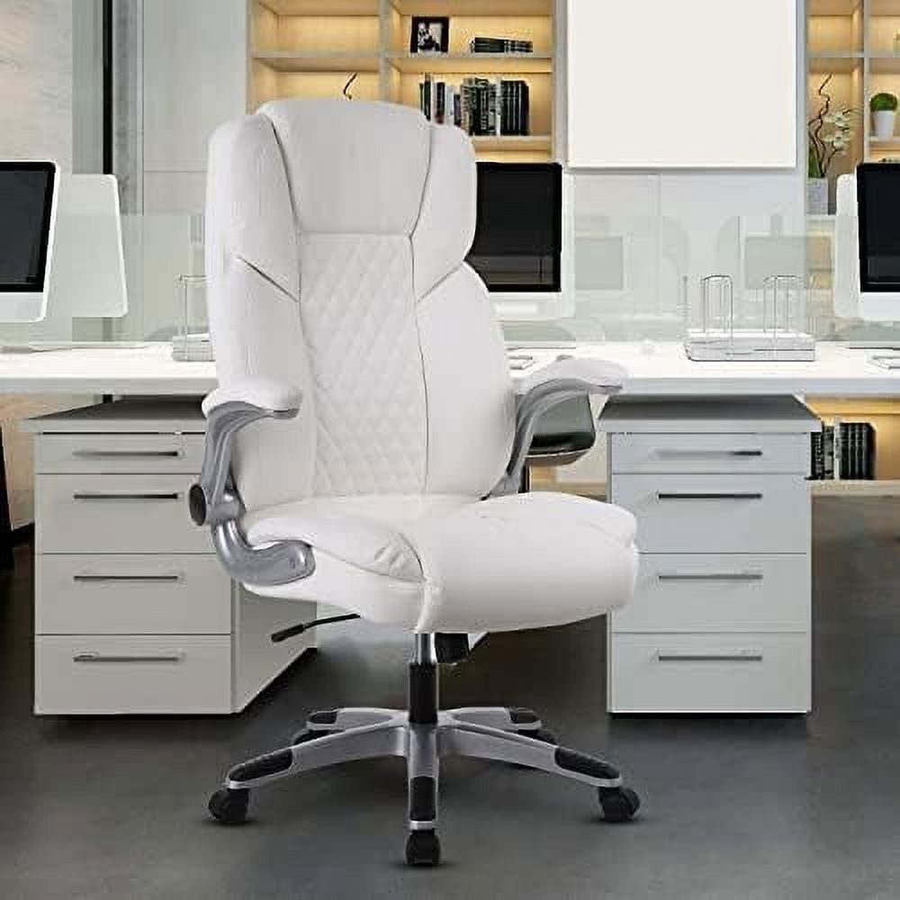 Grey Executive Office Chairs with Wheels Fabric 90-120°Rocking ...
