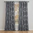 Grey Extra Long Blackout Curtains 120 inches Long 2 Panels Set for ...