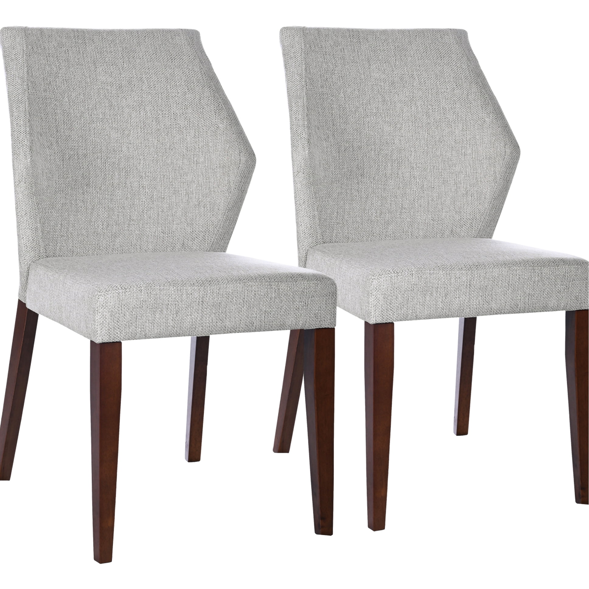 Grey Fabric Dining Chairs ( Of 2) - Collection, Mid-century Modern ...