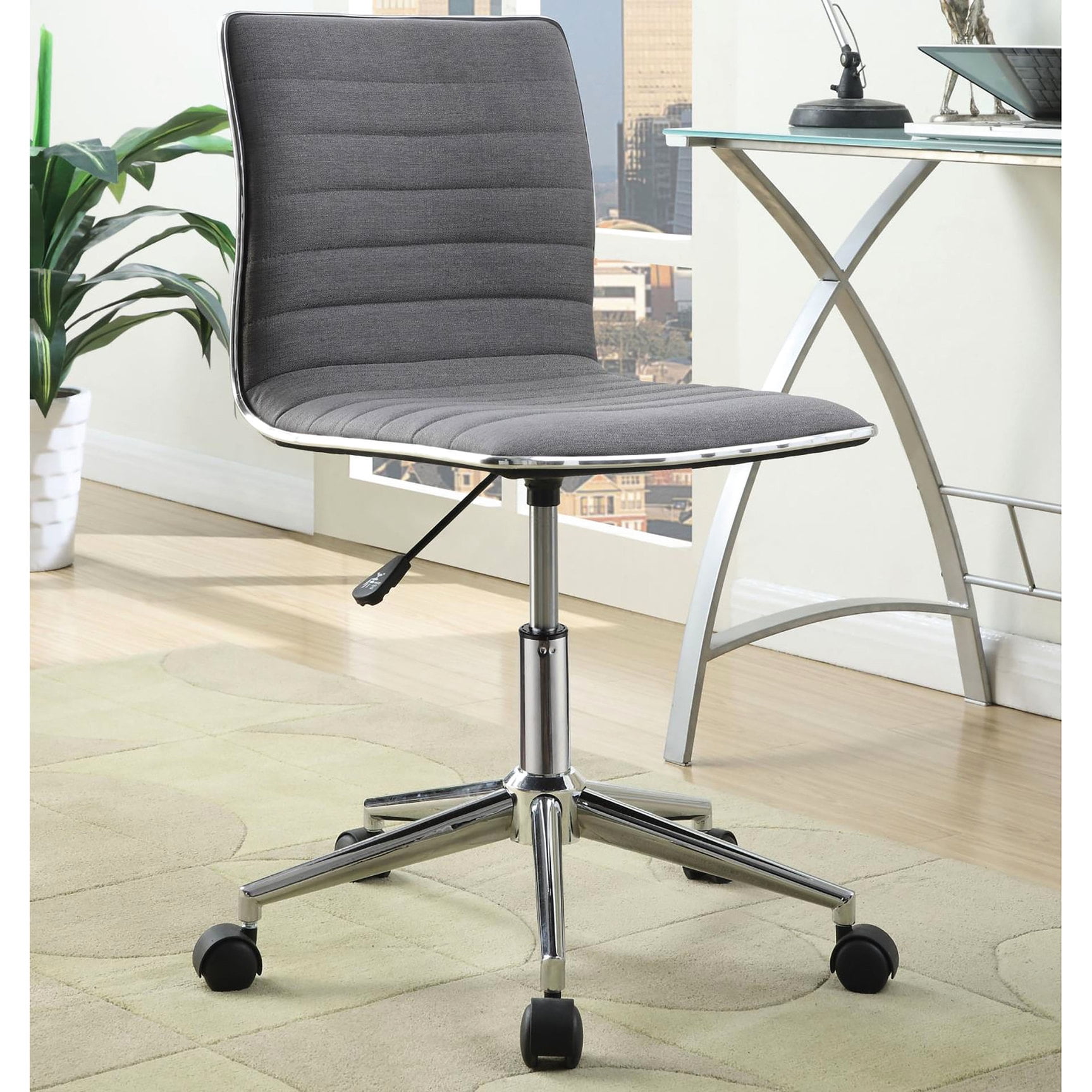 Grey Fabric Office Chair - Easy Movement - Office Projects - Seating ...