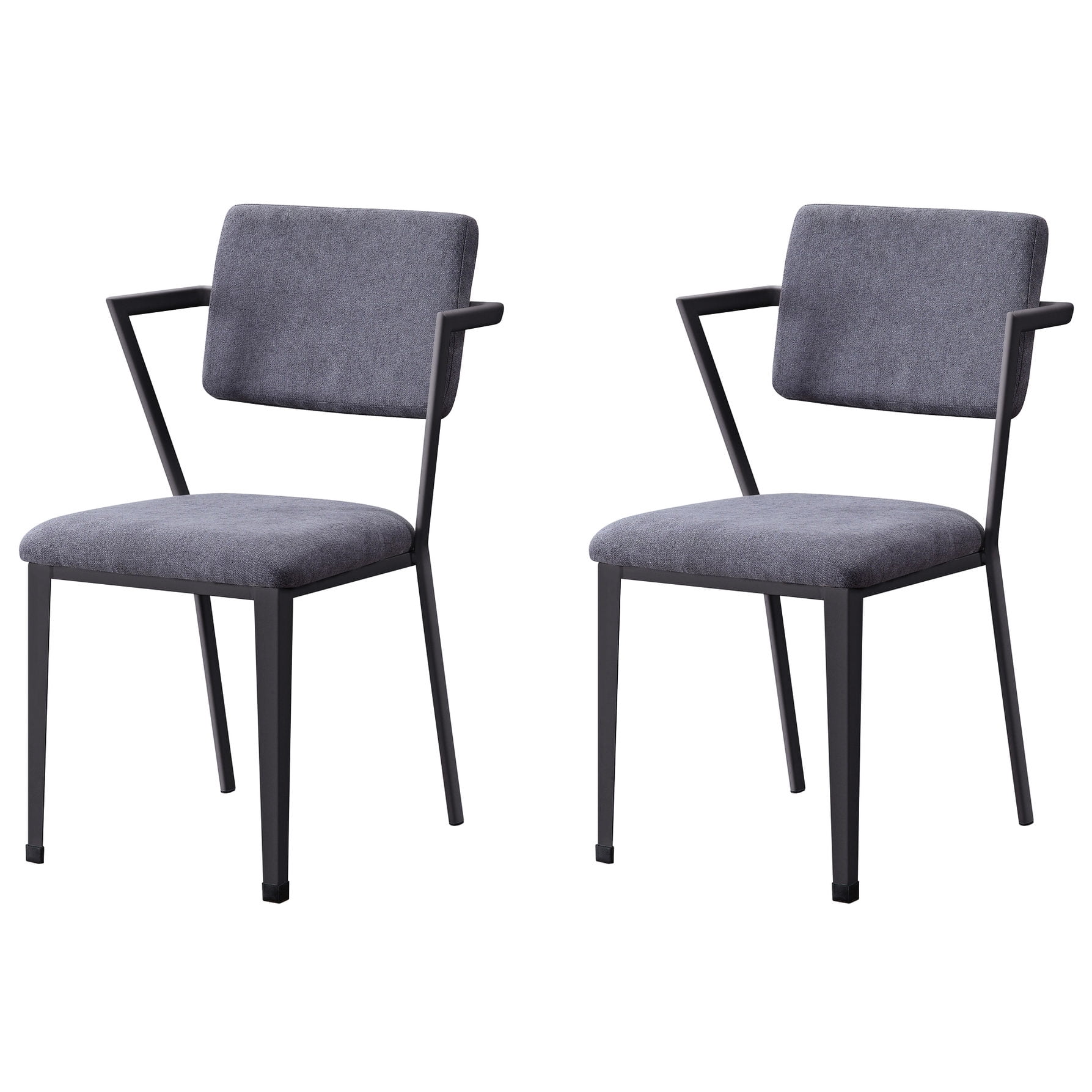Grey Fabric Upholstery + Open Back - Office or Dining Environments ...