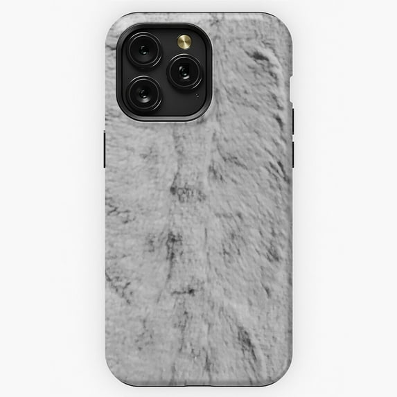 Grey Fluffy Cozy Texture Soft Pattern iPhone Case 17 11 12 13 14 15 16 ...