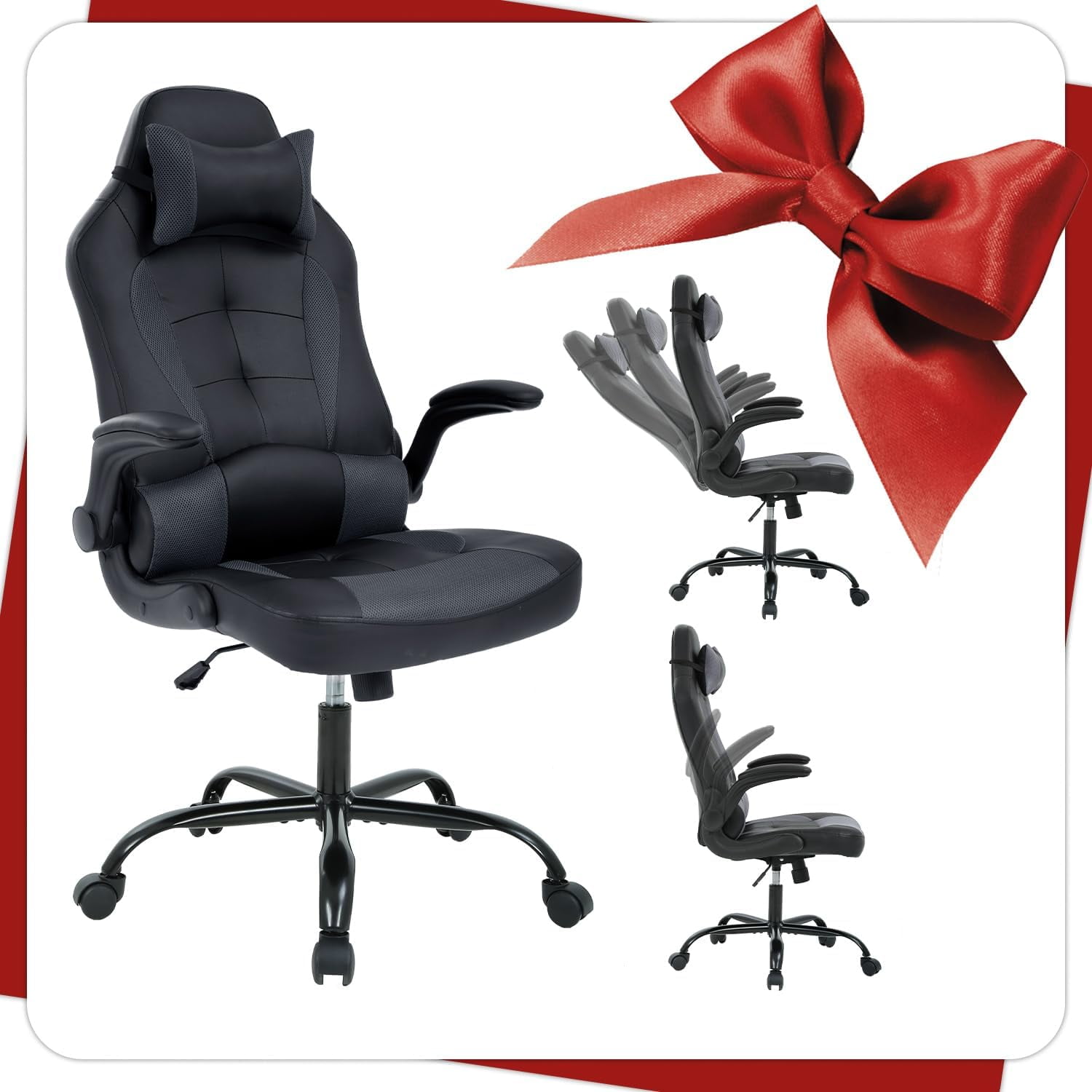 Grey Gaming Chair,Gaming Chairs for Adults, Comfy Office Chair ...