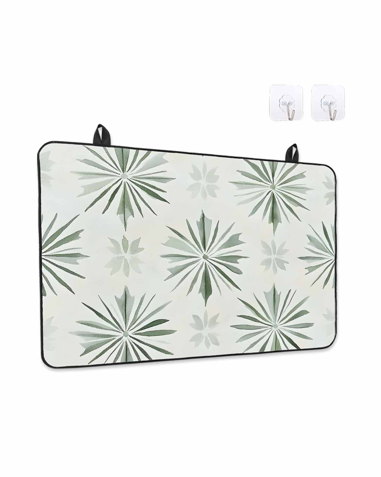 Grey Geometric Stove Top Covers for Electric Stove, Kitchen Glass ...